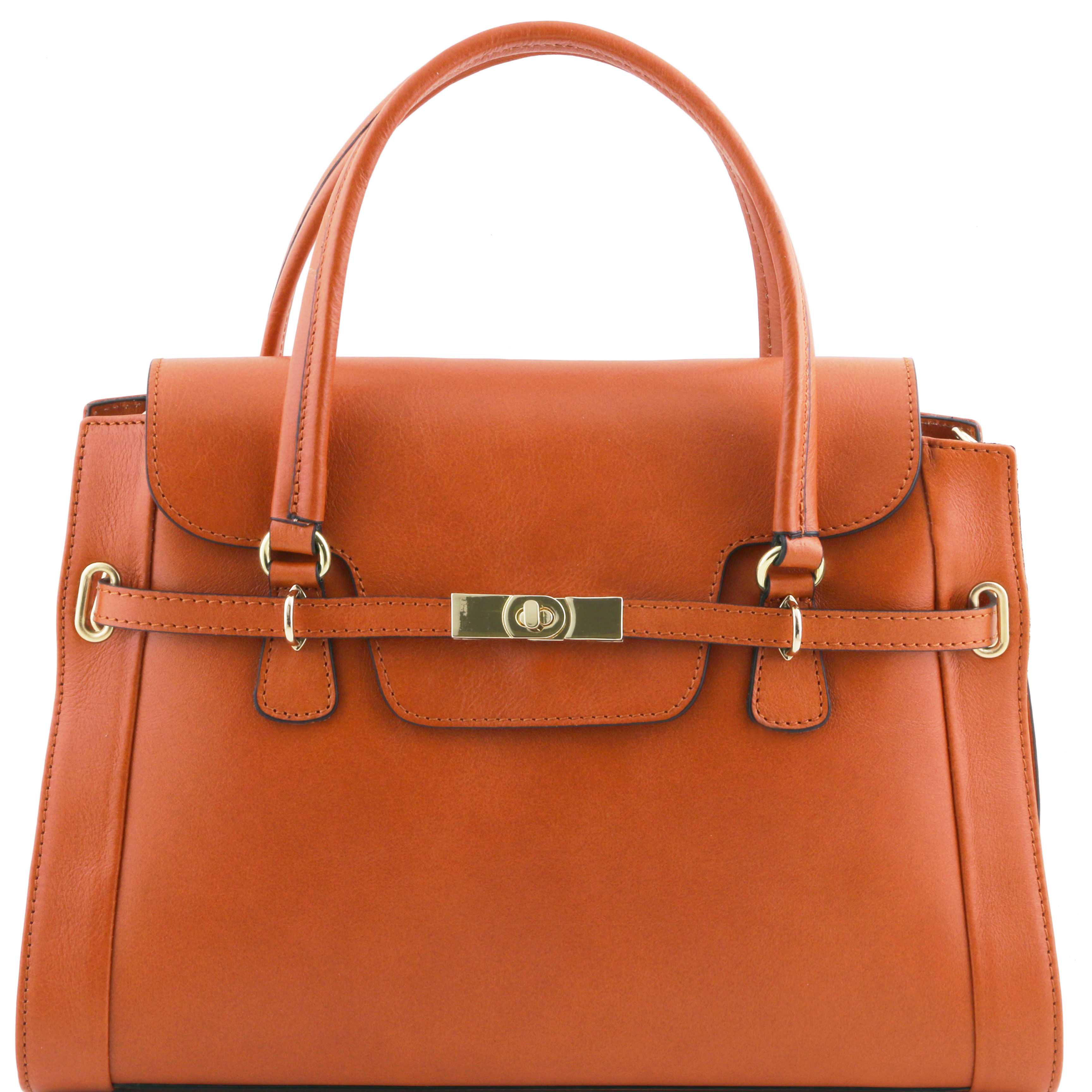 GENTI DAMA :: Genti de mana :: Geantă Tuscany Leather din piele honey ...