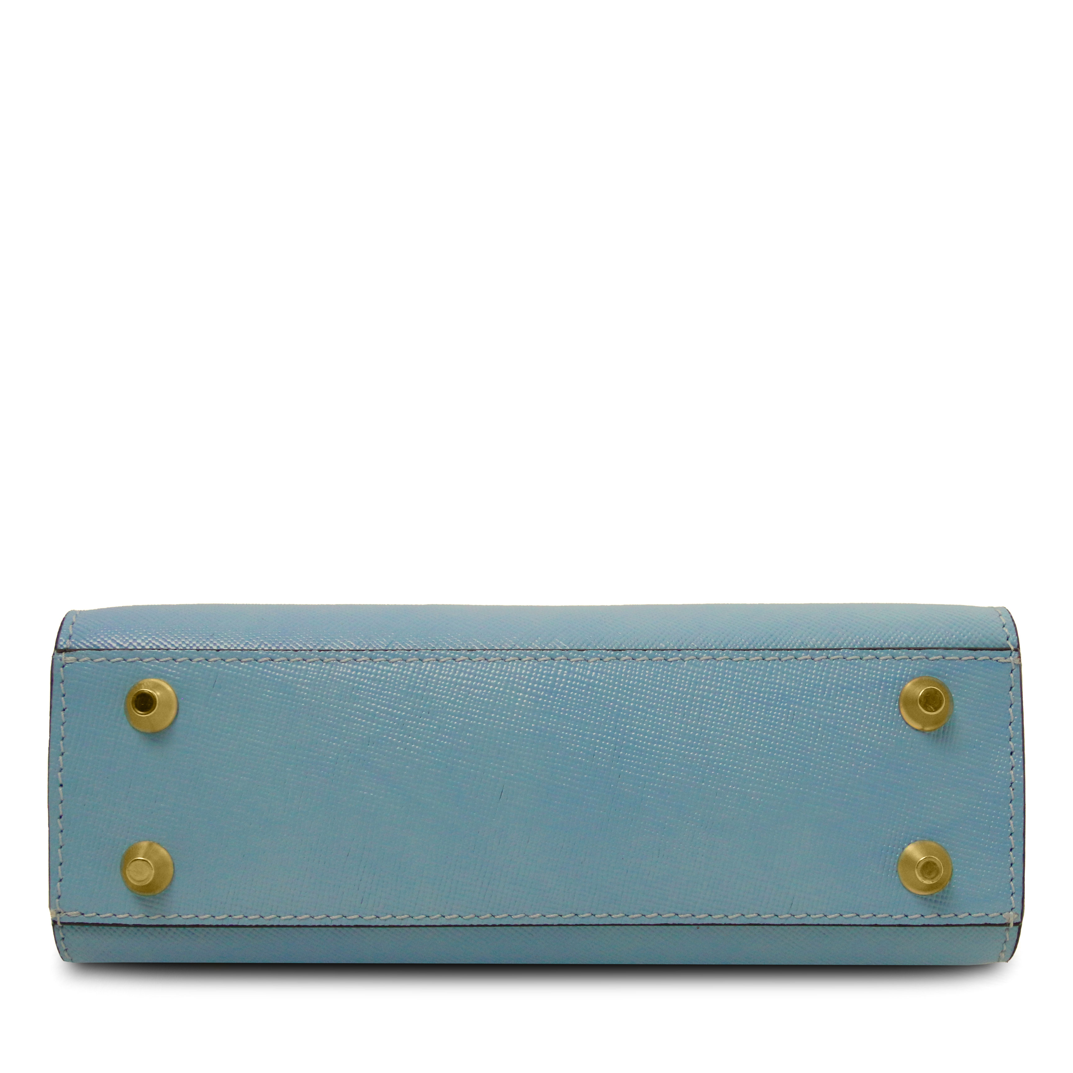 Geanta dama piele naturala albastru azur, TL Musa Mini