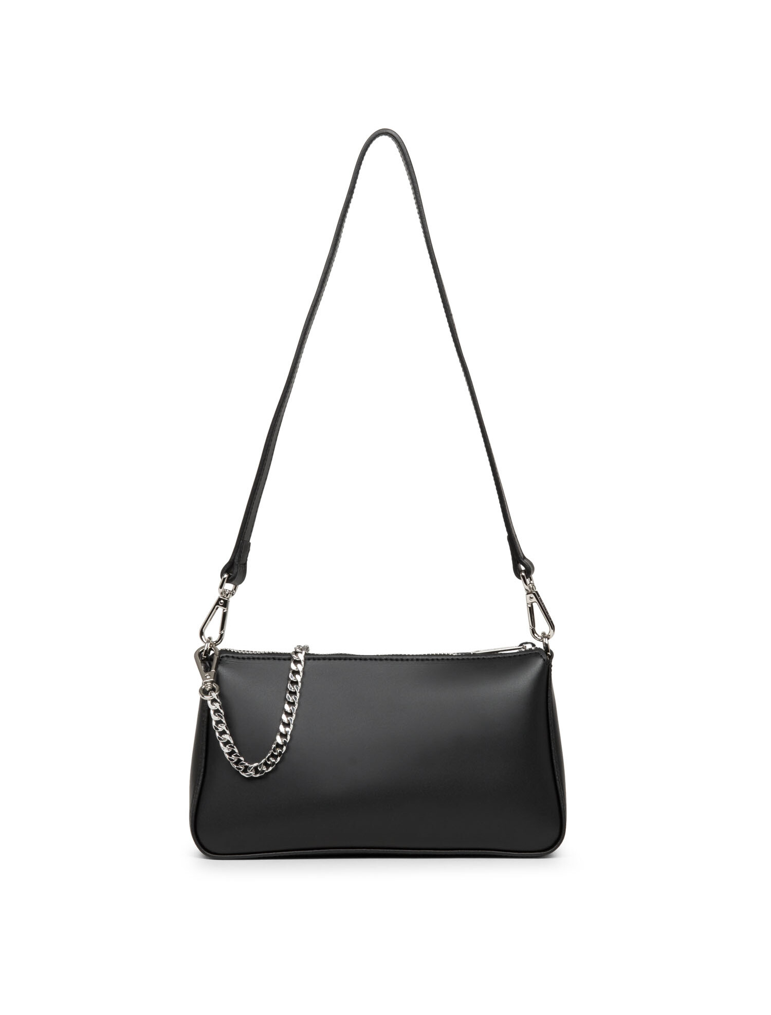 Poseta plic din piele naturala neagra Lancaster Smooth Even 437-14